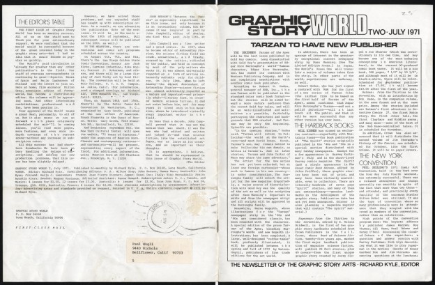 1971 July – Graphic Story World 2 back and front cover | The Kirby Effect